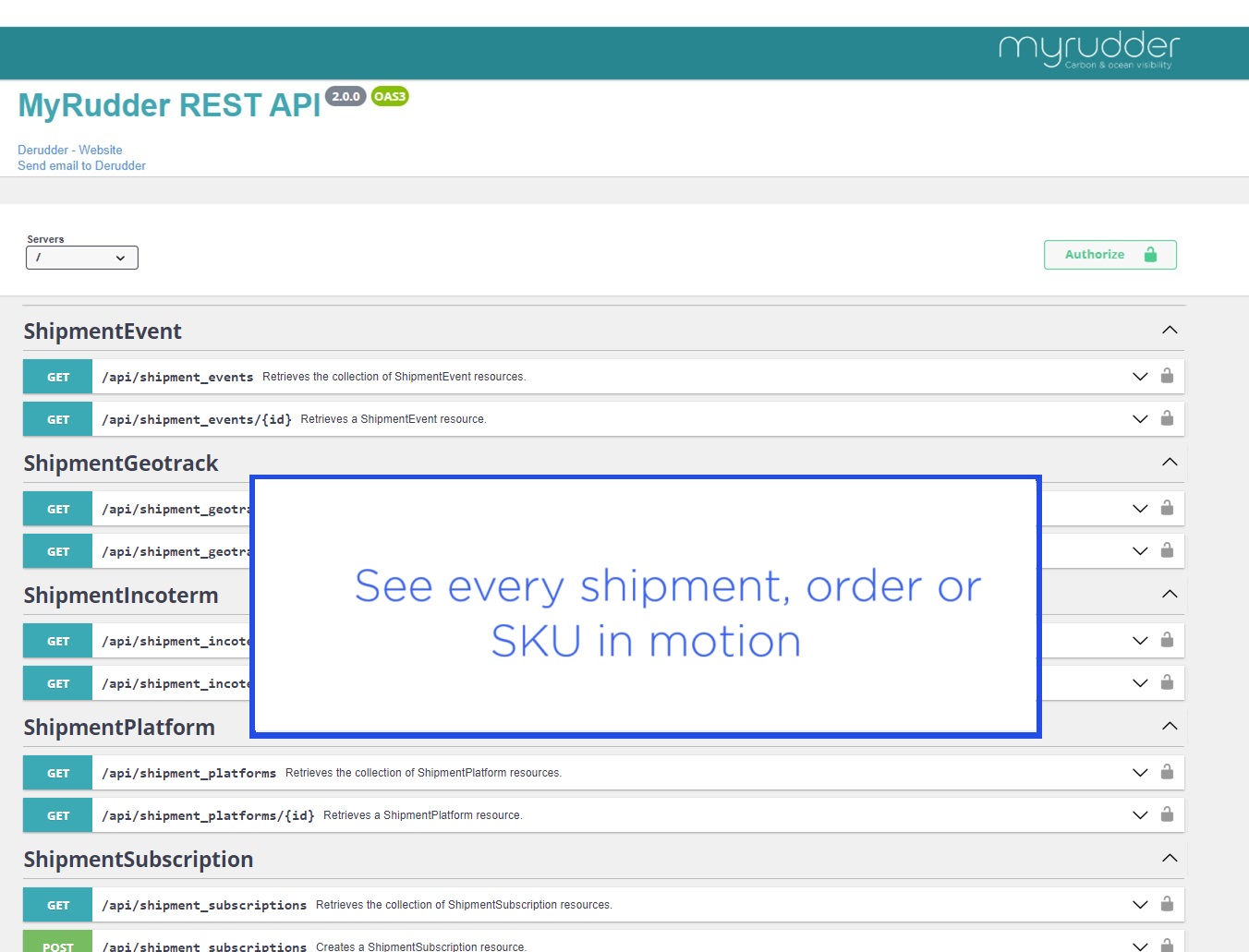Derudder | MyRudder API